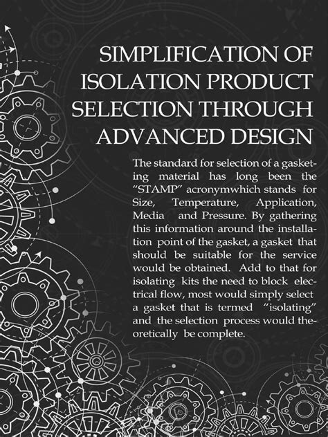 Simplification Of Isolation Product Selection Through Advanced Design