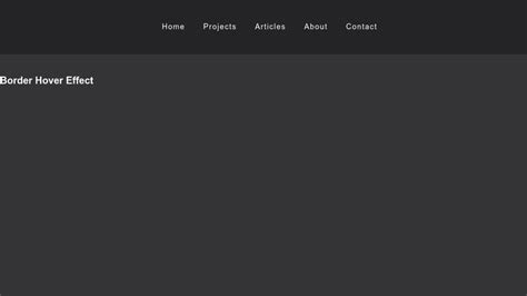 Css Border Hover Effect