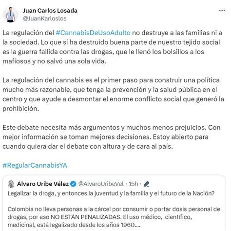 Juan Carlos Losada Le Contesta A Uribe “lo Que Sí Ha Destruido Buena Parte De Nuestro Tejido