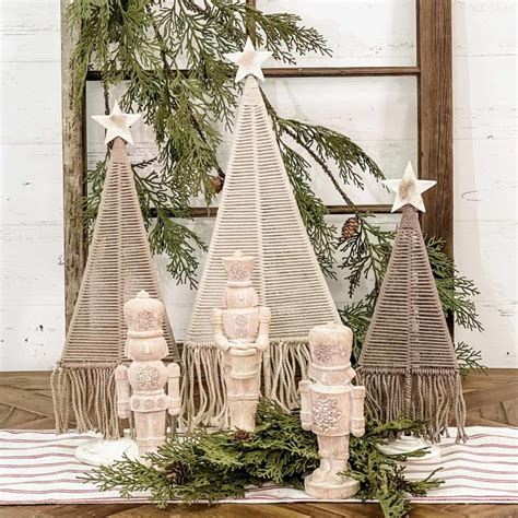 Whitewashed Nutcracker Figurines Set3 Assorted Piper Classics