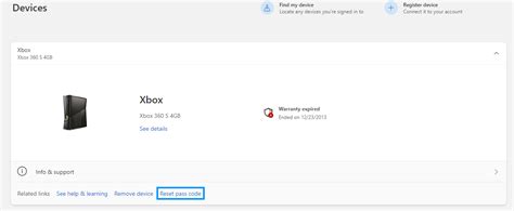 Reset Pass Code No Longer Working Rxbox360