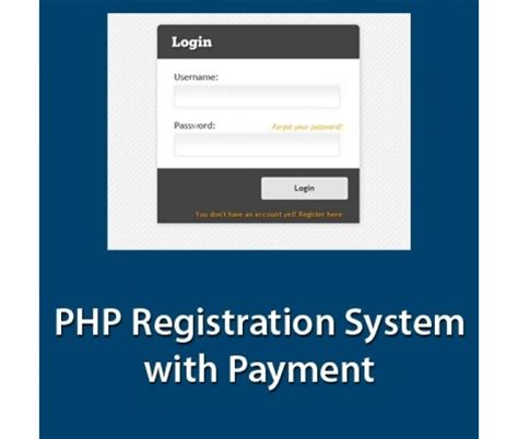 Php Registration System With Payment