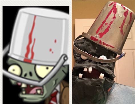 Buckethead Zombie From Plants Versus Zombies Cosplay Zombie Cosplay
