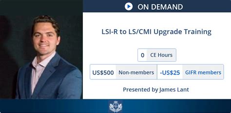 Lsi R To Ls Cmi Upgrade Training Global Institute Of Forensic Research