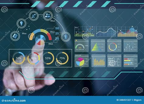 Businessman Analyst Manages The System Database And Analysis Data Plans And Reports Gdp