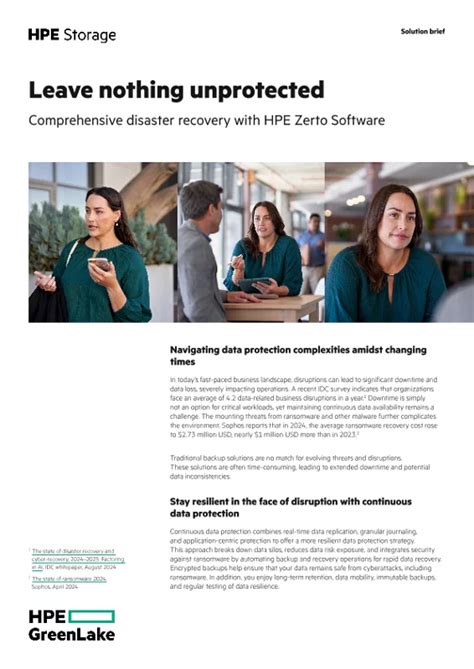 Hpe Zerto Software Overview