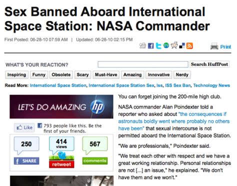 List Nation 9 Reasons Why Sex In Space Would Suck