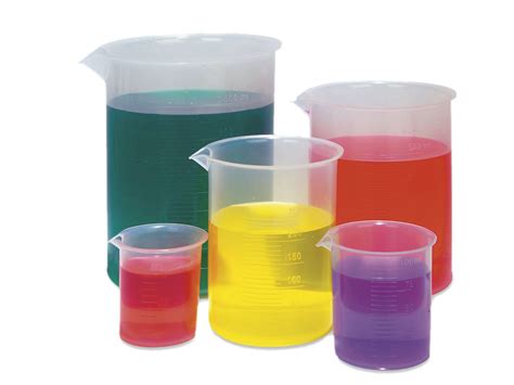 Plastic Graduated Beaker Set Scientific Decor Dapper Cadaver Props