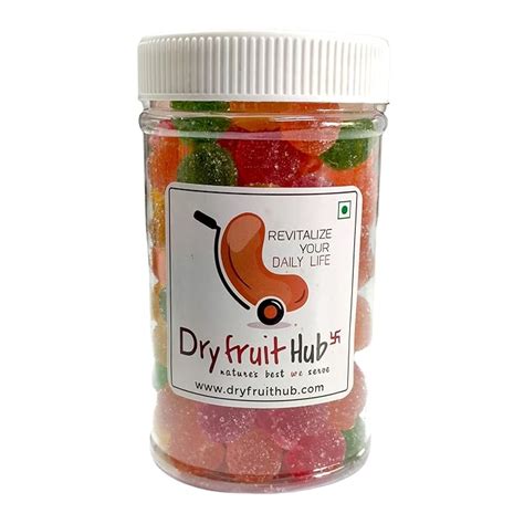 Buy Dry Fruit Hub Jelly Candy 400gm Mixed Fruit Jelly Cubes Sugar Coated Jelly Candy Balls