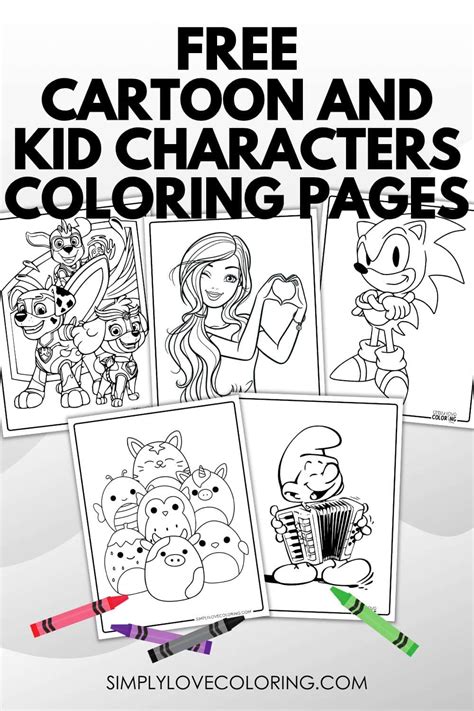 Cartoon Coloring Pages Pdf