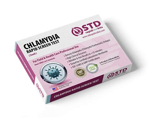 Chlamydia And Gonorrhea At Home Rapid Self Test Kit Package