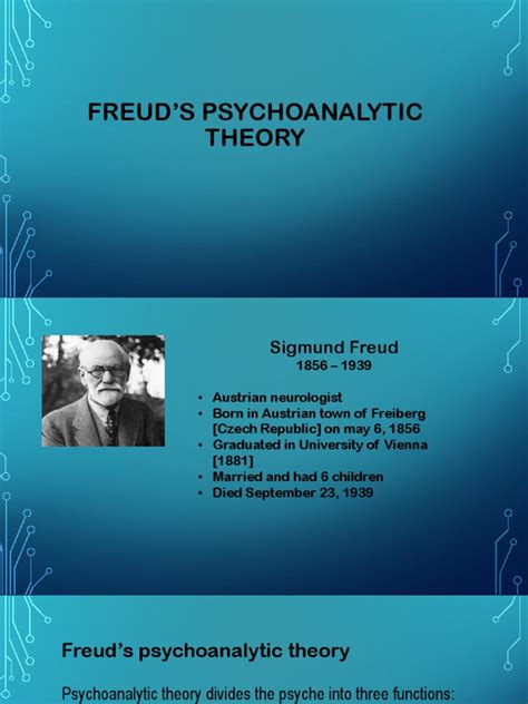 Educ 1 Freud Psychoanalytic Theory Report Presentation Pdf Id
