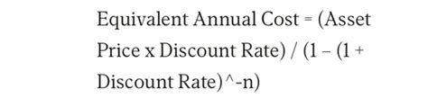 Equivalent Annual Cost Formula Examples And Limitations