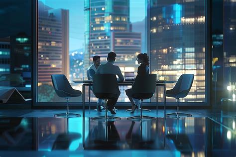 Premium Photo Business Professionals Collaborating On A Project