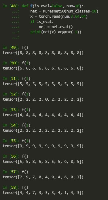 eval mode feed different inputs get the same outputs pytorch forums
