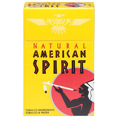 American Spirit Cigarettes Natural Class A Yellow 20 Ea Cigarettes Jerrys Iga
