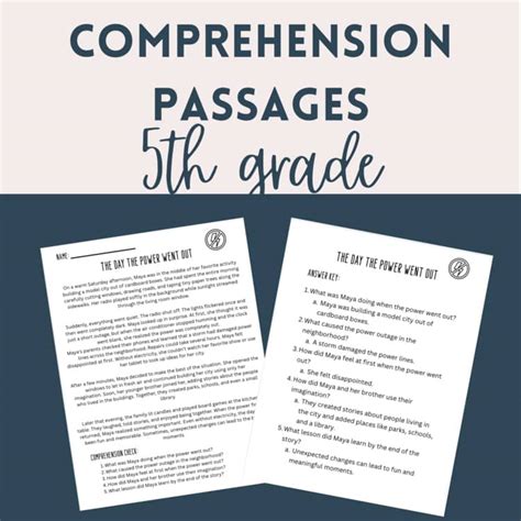 5th Grade Reading Fluency Passages With Comprehension Tpt