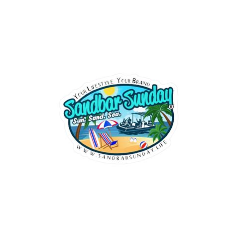Sandbar Sunday Logo Kiss Cut Vinyl Decal Etsy Canada