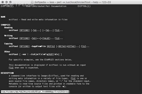 Exiftool Download Mac Softpedia