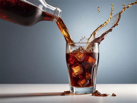 Premium Photo Cold Coke In A Glass