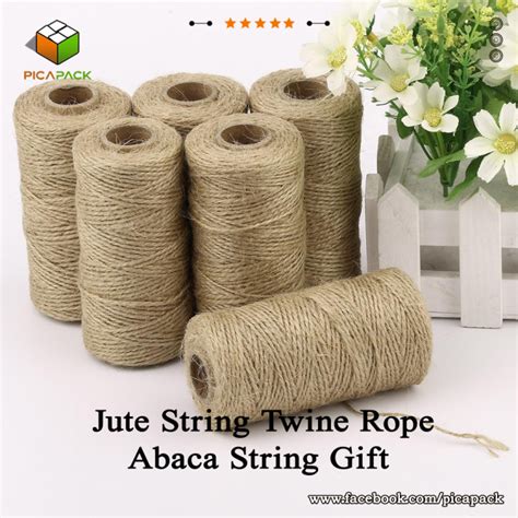 100m Jute String Twine Rope Abaca String Natural Textured Hessian