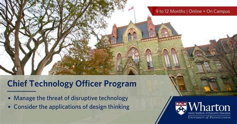 Chief Technology Officer Cto Program Wharton Executive Education Wharton Executive