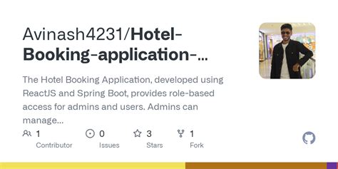 github avinash4231 hotel booking application using reactjs and
