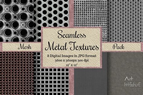 Seamless Metal Textures Mesh Pack Graphic By Arthitecture Home