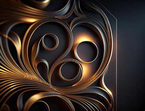 Generative Ai 기술로 만든 왕실 빈티지 빅토리아 고딕 배경 Rococo Venzel 및 Whorl 프리미엄 사진