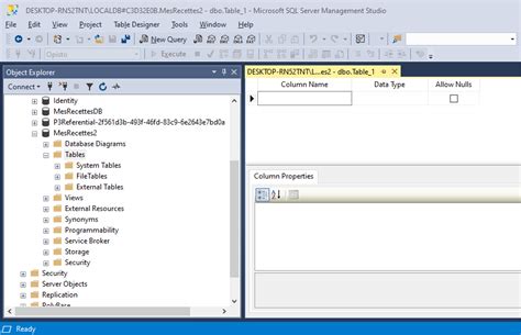 Créez Une Base De Données Dans Ssms Openclassrooms
