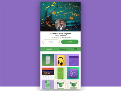 User Profile Ui Design By Anayatul Islam Nayeem On Dribbble