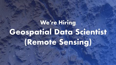 Geospatial Data Scientist