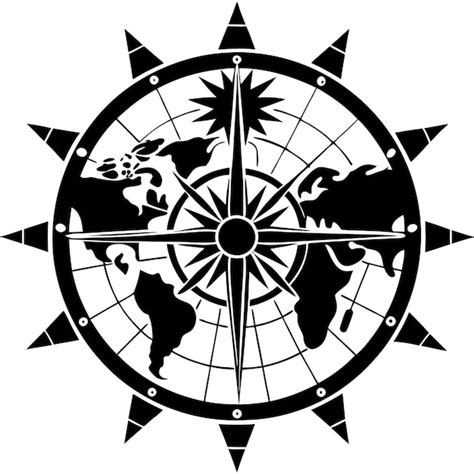 Antique Map Background Compass Designs And Navigation Tools Premium