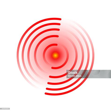 통증 빨간색 원 아이콘 또는 진통제 약 또는 벡터 페인트 원형 알약 패키지 디자인에 대한 로고 건강관리와 의술에 대한 스톡 벡터 아트 및 기타 이미지 Istock