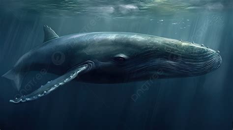 바다에서 고래의 그림 푸른 고래의 사진 고래 파란색 배경 일러스트 및 사진 무료 다운로드 Pngtree
