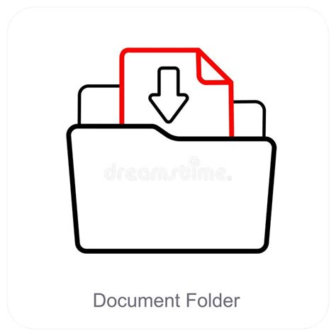 document folder and upload icon concept stock vector illustration of