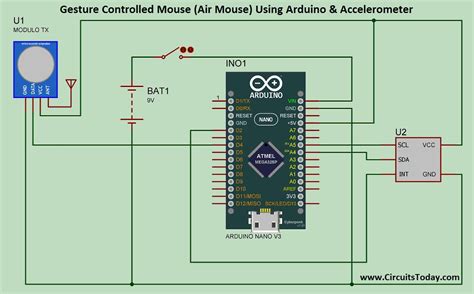 Wireless Mouse Circuit Diagram