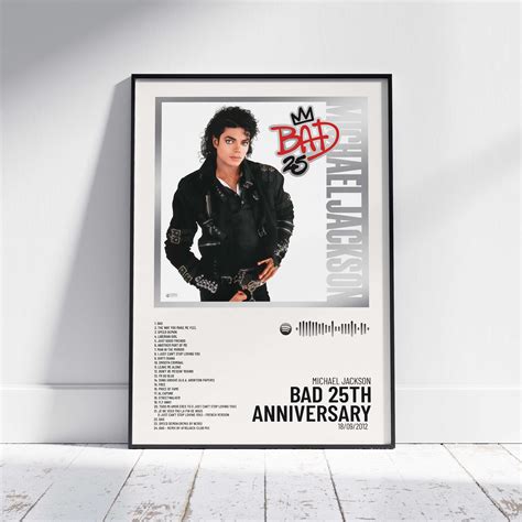 Bad 25th Anniversary Poster Digital álbum Michael Jackson Urban