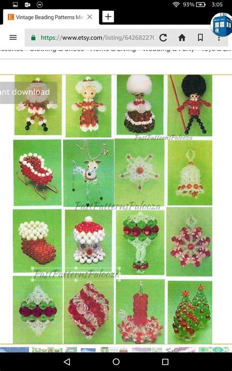 Pin By Evan Owen On Beadin Path Christmas Bead Beaded Christmas Ornaments Beaded Ornaments