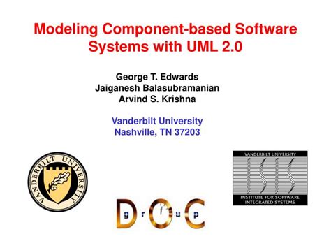 Ppt Modeling Component Based Software Systems With Uml 20 Powerpoint