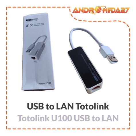 Jual Totolink U100 Usb 2 0 To Rj45 10 100mbps Shopee Indonesia