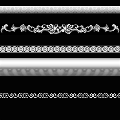 Xh 006精雕图浮雕灰度图雕刻线花图库 花瓣网