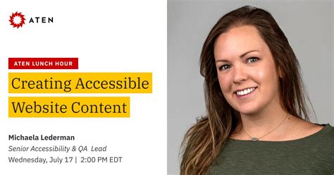 Aten Design Group On Linkedin Creating Accessible Website Content