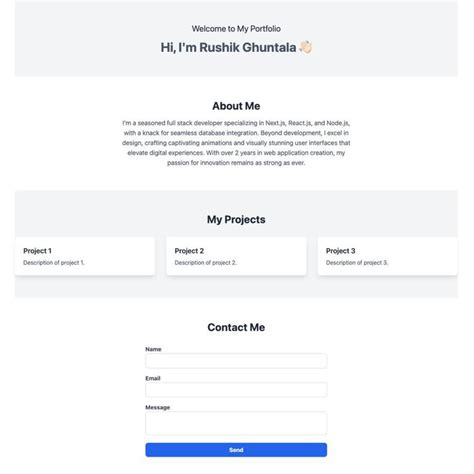 Portfolio Website Using Angular Geeksforgeeks