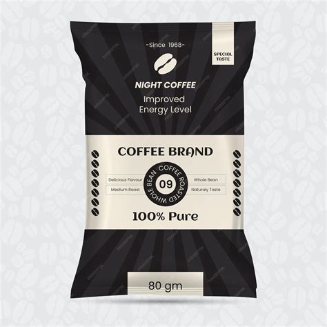Premium Vector Coffee Beans Packaging Design Vector