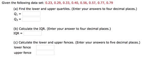 Solved Given The Following Data Set 023 029 033 040