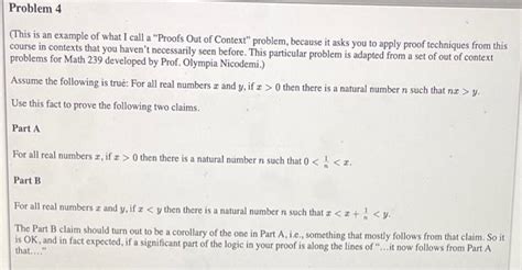 Solved This Is An Example Of What I Call A Proofs Out Of