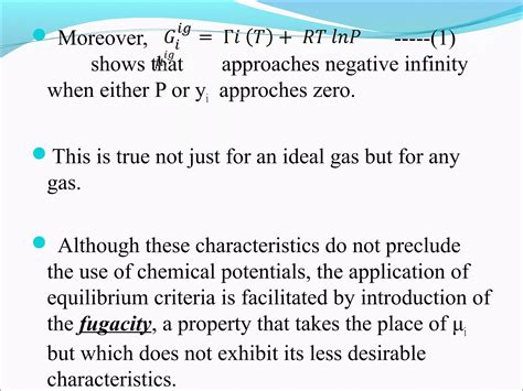 Fugacity And Fugacity Coefficient Ppt