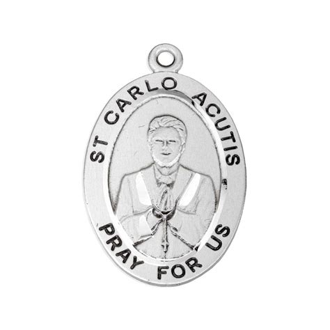 Small Sterling St Carlo Acutis Necklace St Patricks Guild