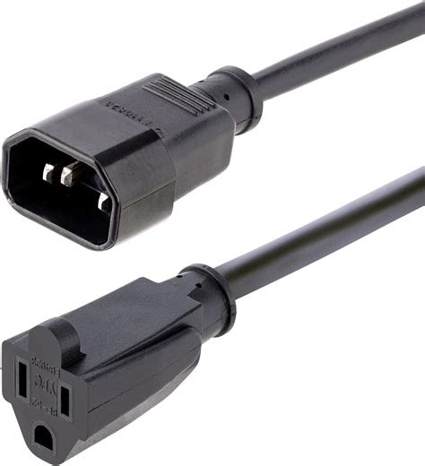 C13 To C14 Power Cord 10ft 3m Iec C14 Male To Iec C13 Female Power Extension Cable